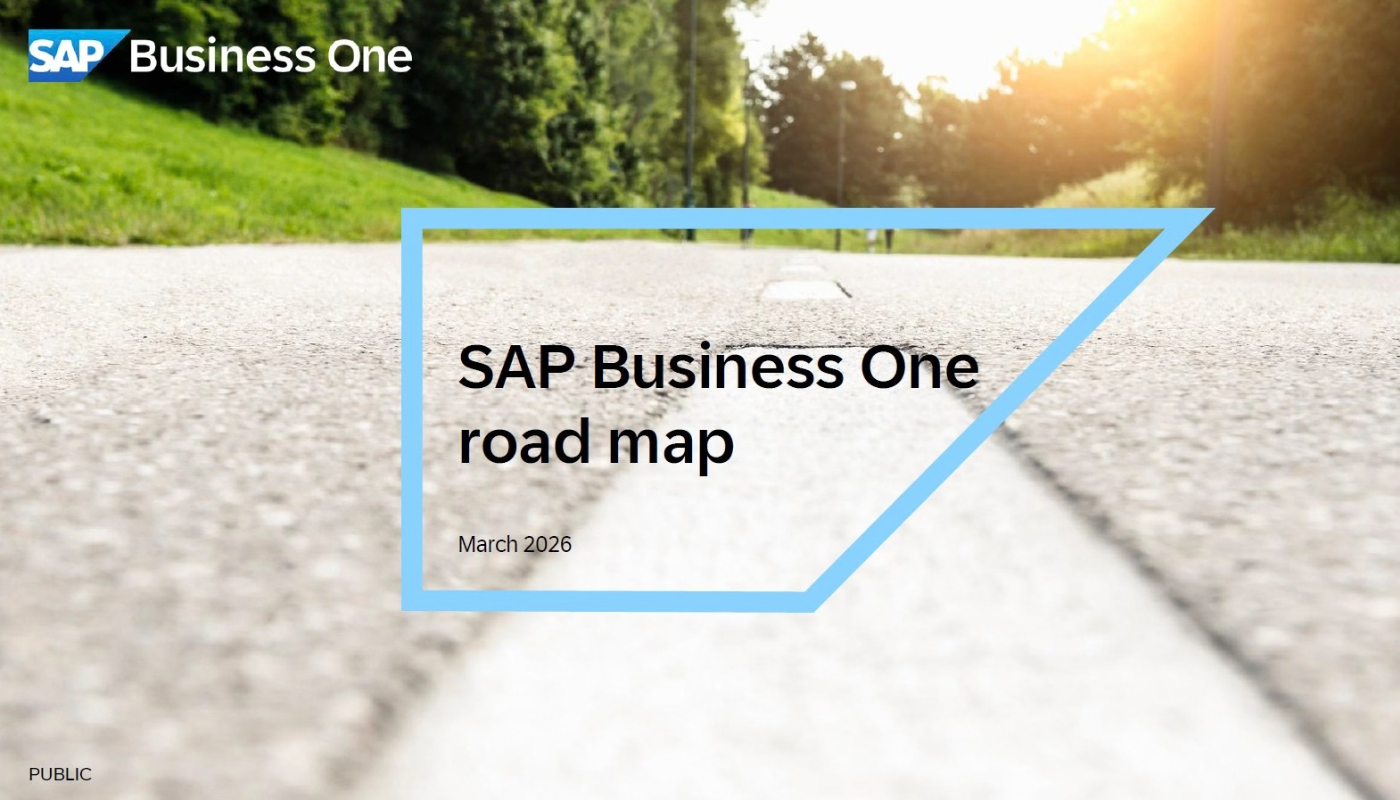 Versino CZ - SAP Business One v roce 2026 a nová Roadmap